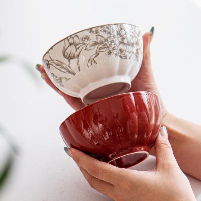 Cina Piatto di zucca in ceramica nordica irregolare per 12 persone Piatti da tavolo in porcellana Festa in vendita