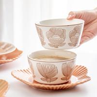 China Porcelain Ceramic Type 2023 Christmas Decorations Dinnerware Set With Plant Pattern for sale