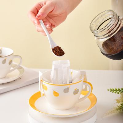 Cina Coppe per bevande Piatti 250 ml Set di 6 tazze di tè in ceramica con disegno di frutta in vendita