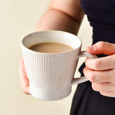 Cina Tazza da caffè in ceramica d'epoca 300 ml Tazza di porcellana con smalto reattivo per una vita sostenibile in vendita