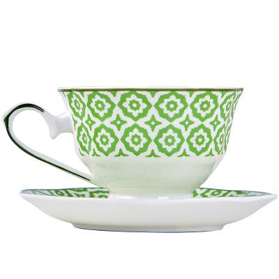 Cina Classico design stile caffè pomeriggio tazza di ceramica e piatto con tazze di pietra in vendita