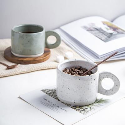 Cina Classico design stile caffè pomeriggio tazza di ceramica e piatto con tazze di pietra in vendita