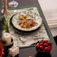 China Couple Ceramic Dinnerware Set Perfect Valentine'S Present With Plant Pattern for sale