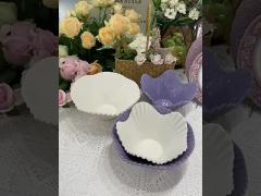 Handgemaakte Keramische Salad Bowl Luxe Fruit Bowl Voor Dessert Nordic Style Yogurt Fruit Bowl