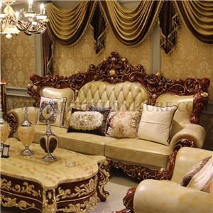 China Villa European luxury sofa,Double Sided Carved Sofa,Wood Craft Sofa for sale