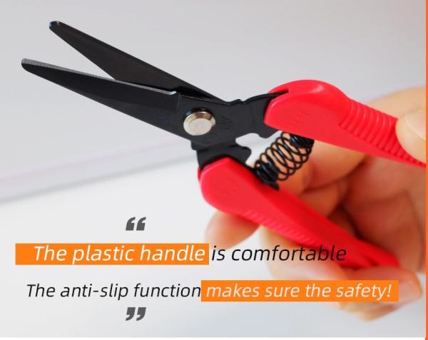 Quality SINSEUNG P4 Plastic Handle SK5 High Carbon Steel Scissors Pruning for sale
