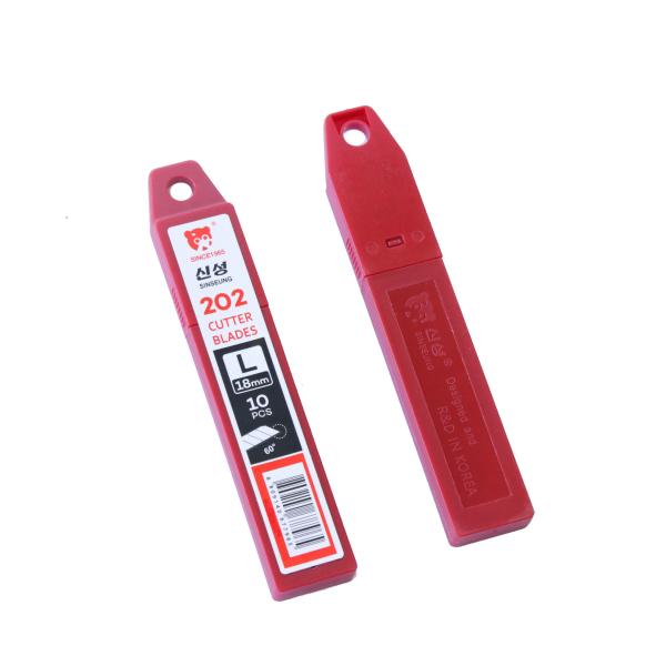 Quality Sinseung L202 18mm Snap-Off Knife Cutter Blades Cardboard Silver Large Blade for sale