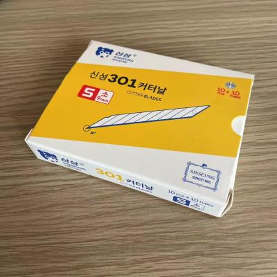 Silver 9mm Snap Off Knife Steel Cutter Blades