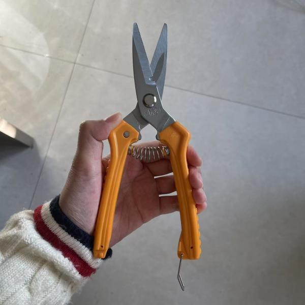 Quality Sharp Multifunction Orange Handle Scissors For Various Cutting Tasks for sale