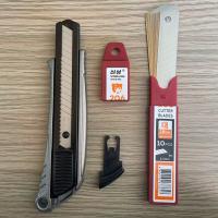 China Versatile 18mm SK2 Drywall Utility Blades Silver Finish 0.5 Mm Thickness for sale