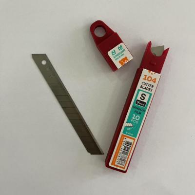 China S104 9mm cutter blades window films tinting tool silver blades high carbon steel for sale