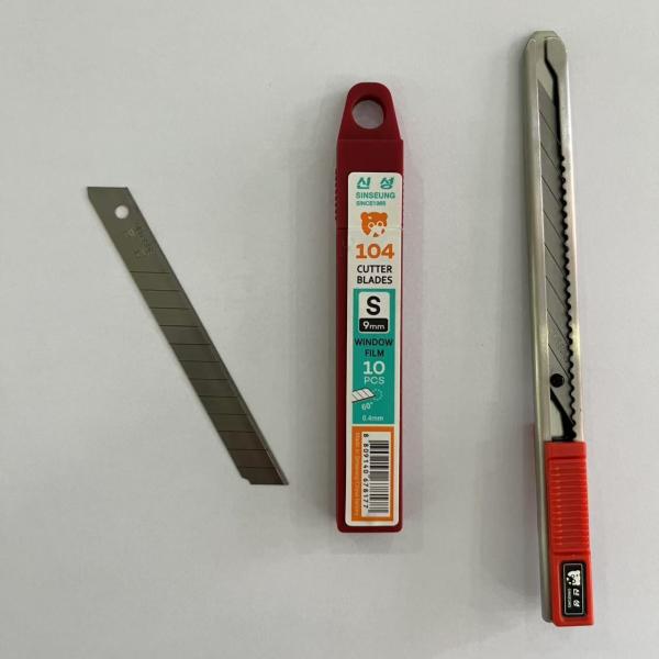 Quality 9mm Snap Off Cutter Knife Blade High Carbon Steel SK2 For Long Lasting Performance for sale
