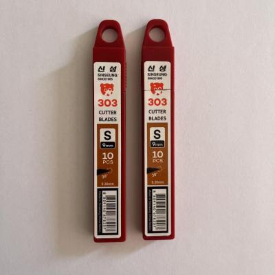 China High Carbon Steel 9mm Cutter Blades Refill Blades for PPF Cutting Applications for sale