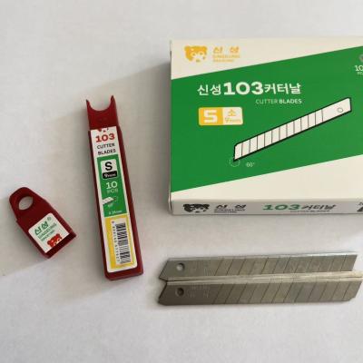 China Cutting Paper Get 9mm Cutter Blades with 0.38mm Blade Thickness and High Carbon Steel Material for sale