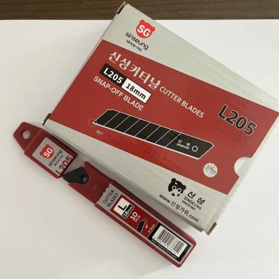 China High Carbon Steel 18mm Cutter Blades with 60 Degree Angle and 0.5mm Thickness for Precision Cutting for sale