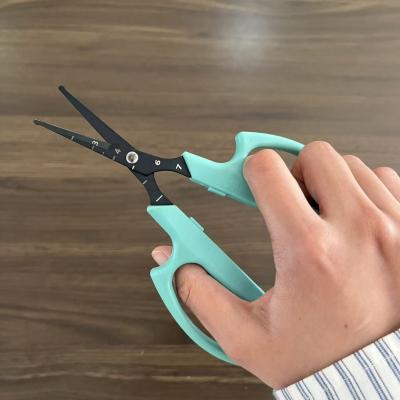 China Stainless Steel Grape Thinning Scissors with Teflon Coating and HRC49-51 Hardness for Precise Pruning for sale
