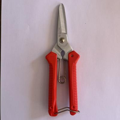 China Red Handle Hardware Scissors HRC58-60 Hardness Designed for Performance in Metal Fabrication and Maintenance Operations for sale