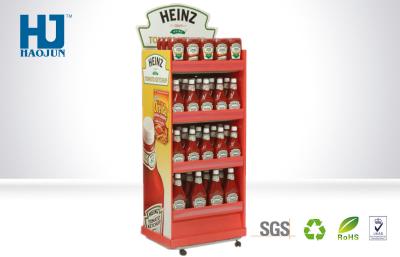 Cina Contatore al minuto dell'esposizione del pallet del cartone della salsa al pomodoro, supporto su misura di garanzia di qualità in vendita