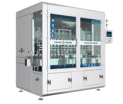 China 50-1000 ml En línea estructura de arco marco pesticida 20 boquillas máquina automática de llenado de pistón en venta