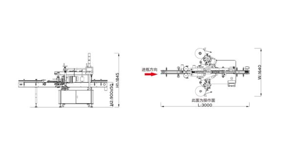 Pharmaceutical Chemical Self Adhesive Double Sided Labeling Machine