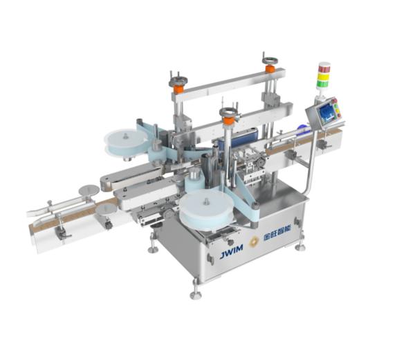 Pharmaceutical Chemical Self Adhesive Double Sided Labeling Machine