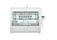 China 1200BPH pesticide het Vullen Machine 6 Pijpen die 1-5L inpakken Te koop