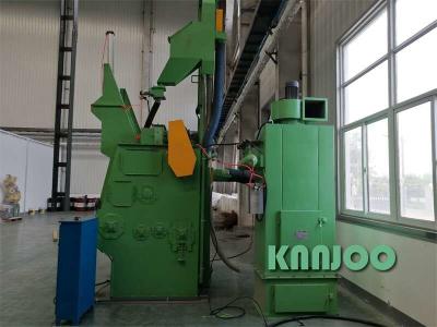 Cina Ruggine automatica di brillamento di sabbia della macchina di granigliatura della cinghia di caduta che rimuove tamburo di gomma in vendita