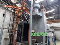 China Low Noise Hanger Type Shot Blasting Machine PLC Controlled for sale