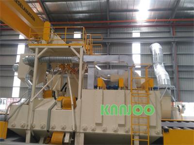 Cina Sistema di controllo PLC Macchina per lo sgancio di lamiere di acciaio con trasportatore a rulli in vendita