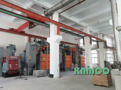 China Schotblaasmachine met een schoonmaakmethode met een laag geluidsniveau Te koop