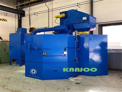 Cina 220V Turntable Shot Blasting Machine con efficienza di pulizia del 90% e grande capacità in vendita