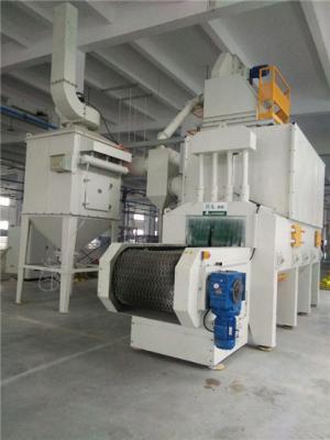 Cina Cavo Mesh Belt Shot Blasting Machine di controllo dello SpA per pulizia di alluminio del vaso in vendita