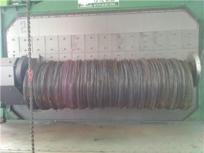 Cina Cavo automatico Rod In Coils Cleaning della macchina di brillamento della stazione del doppio del carico 2700kg in vendita