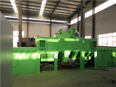 China 0.5m/min Auto Blasting Machine Sheet Metal Parts Frying Pots Soup Pots Cleaning for sale