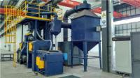 China EU Standard Wire Mesh Shot Blasting Machine Rust Layer Welding Slag Cleaning rfq for sale