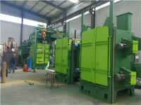 China Surface Treatment Catenary Shot Blasting Machine 7 Blastwheels for sale