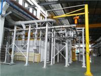 China Large Volume Hanger Shot Blasting Machine Wirh PLC Control System for sale