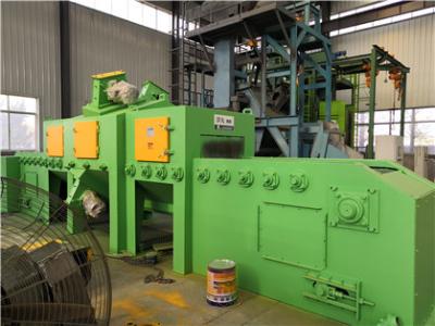 China Durchlauf durch Art 4mm geschossenes Strahlen-Reinigungsmaschine-Roheisen zu verkaufen
