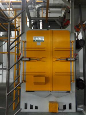 中国 鍛造材の溶接物の紡績工のハンガーのショット ブラストは1200X1500mmを機械で造る 販売のため