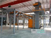China Chain Assembly Overhead Rail Type Shot Blasting Machine Cleaning Motorcycle for sale