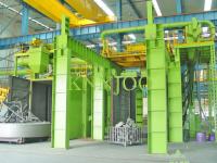 China Large Volume Hanger Shot Blasting Machine Wirh PLC Control System for sale