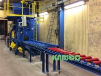 China Steel Structure H Beam Shot Blasting Machine Pass Through Type for sale