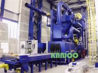 China Steel Structure H Beam Shot Blasting Machine Pass Through Type for sale