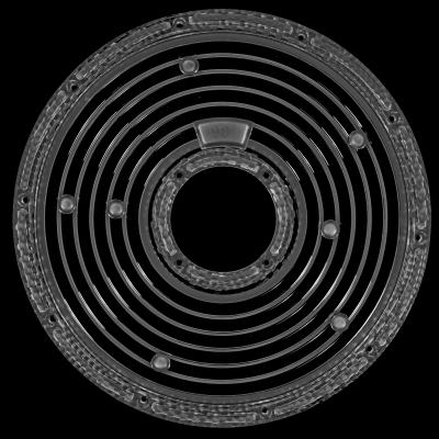 Cina Acque resistenti 6 anelli 2835 LED Lenti a luce LED High Bay Per High Bay Light Փ225mm in vendita