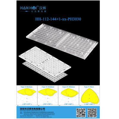 China 144PCS 3030 LED Lens 92% Transmittance High Performances LED Lens For Street Lighting, Parking lot Lighting for sale