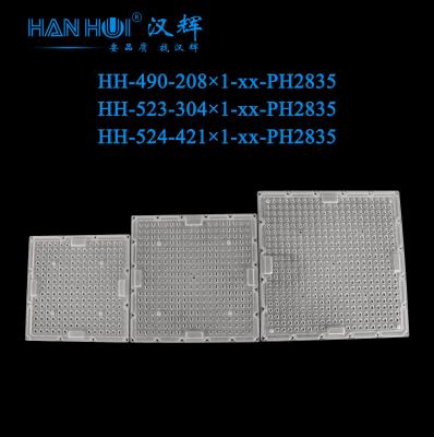 China 246×246×6.5MM Size T2M/T3M/T4M/T5S Available 2835LEDs Lens High Transmittance Glare Reduction Eco Material For Parking Lot Lighting for sale