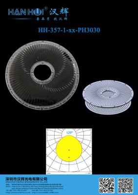 China CE, ISO9001-2015 Anti-Glare-Abdecklinse 293×12,33 mm Größe 120 Grad verfügbar UFO High Bay Beleuchtung Linse zu verkaufen