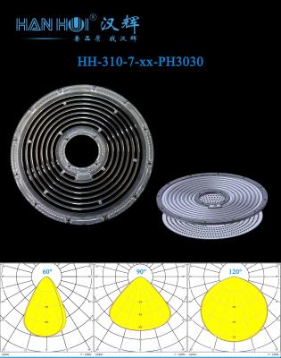 China 293.12×8.8 Dimensioni UFO High Bay Illumination Lens Multiple Angles Light Distributions 3030/2835LED Lens di luce for sale