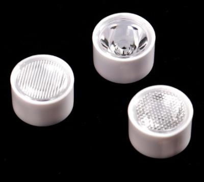 China Brighten Single Lighting Lens φ15mm 10°/15°/30°/45°/60°/10×60°/15×50°/30×60° Angles Available High Transmittance Lens for sale
