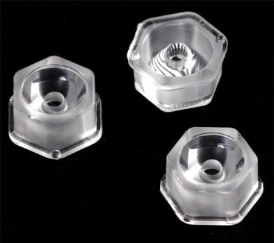 China Single Lens Multiple Light Distribution Angles Uniform Glow Lightweight Structure 3030/3535/2835LEDs Lens For Brighten for sale